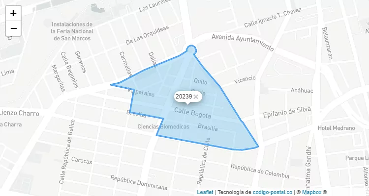 Código Postal 20239 - México