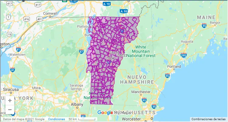 Vermont ZIP Code United States